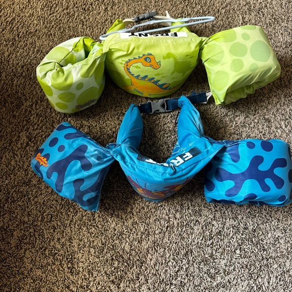 Accessories | Kids Puddle Jumper Life Jacket Green And Blue | Poshmark